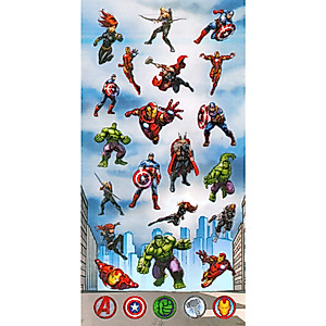 Marvel Shop Spiderman Tote Bag Set for Kids, Adults ~ 6 Pc Bundle with 4 Large Superhero Reusable Grocery Bags, Avengers Stickers, and More | Spiderman Party Supplies and Favors