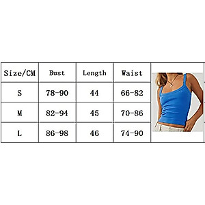 Women Ribbed Knit Sleeveless Crop Top Scoop Neck Slim Fit Cami Top Y2k Summer Basic Tank Top (A Black, S)