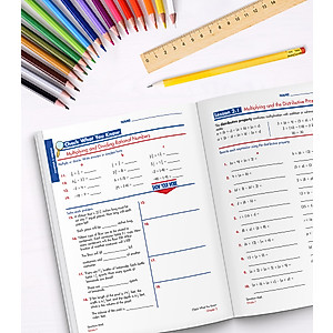 Spectrum 7th Grade Math Workbooks, Ages 12 to 13, 7th Grade Math, Algebra, Probability, Statistics, Ratios, Positive and Negative Integers, and Geometry Workbook - 160 Pages (Volume 8)