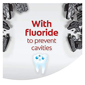 Colgate Charcoal Teeth Whitening Toothpaste, Natural Mint Flavor, Vegan, 4.6 Ounce, 3 Pack