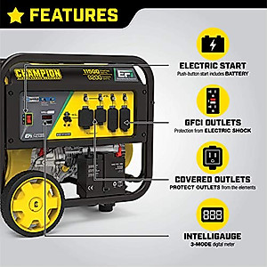 Champion Power Equipment 100485 PRO 11,500/9,200-Watt Portable Generator with Carburetor-Free Electronic Fuel Injection (EFI) Engine and CO Shield