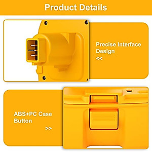 [Upgraded to 4.5Ah]2Pack DC9098 DC9096 Battery Compatible with Dewalt 18 volt Battery Replacement DC9099 DC970 Ni-Mh DW9095 DW9096 DW9098 DW9099 DE9039 DE9095 DE9096 DE9098 for dewalt 18v xrp battery