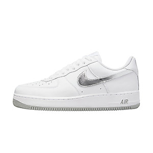 Nike Men's Air Force 1 Low Sneaker, White/Varsity Red/Black, 11