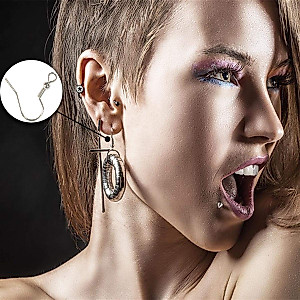 120pcs Earring Hooks with Ball and Coil, Hypo Allergenic Plated Silver Ear Wires with Transparent Storage Box, for DIY Jewelry Making