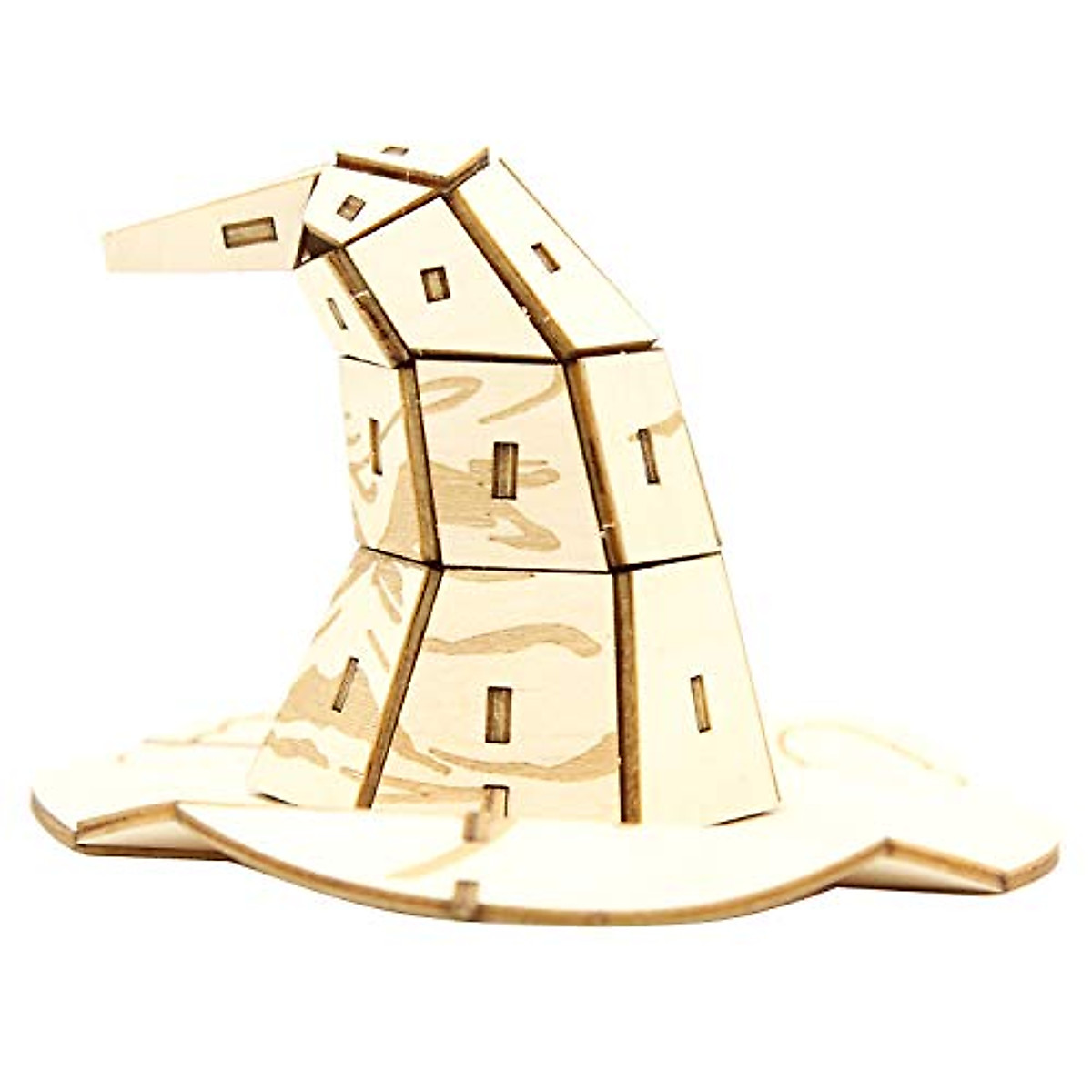 Incredibuilds Harry Potter Sorting Hat 3D Wood Puzzle & Model Figure Kit (64 Pcs) - Build & Paint Your Own 3-D Book Movie Toy - Holiday Educational Gift for Kids & Adults, No Glue Required, 10+ 