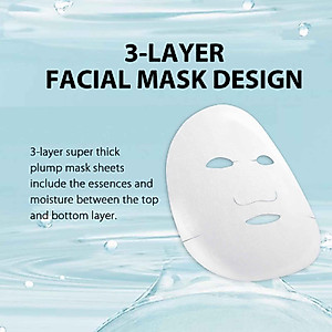 Lululun 32pc Sheet Facial Mask, Patented Daily Anti-aging Hydrating & Moisturizing Face Mask Sheet Pack Set, Japanese Organic & Natural Skincare, PRECIOUS GREEN