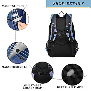 ALAZA Violin Music Note Musical Laptop Backpack Purse for Women Men Travel Bag Casual Daypack with Compartment & Multiple Pockets