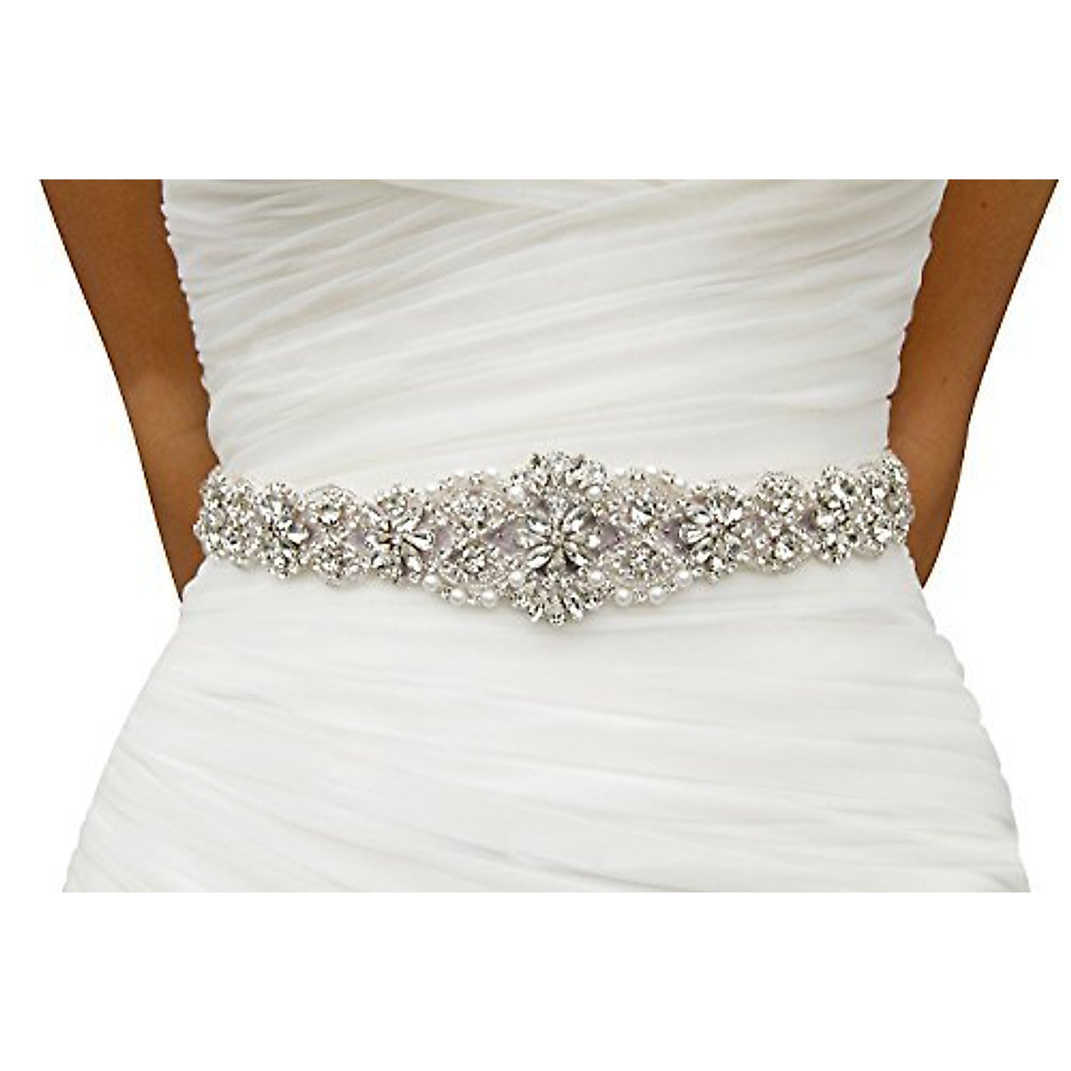 Lovful Bridal Belt,Crystal Rhinestone Wedding Dress Belt,Bling Sash Ribbon Belt