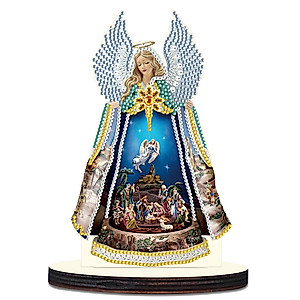 Angel Girl Pattern Diamond Painting Desktop Ornaments Kit for Adults Beginner 5D DIY Diamond Art Tabletop Decorations Special Gem Mosaic Arts Crafts Home Bedroom Table Decor