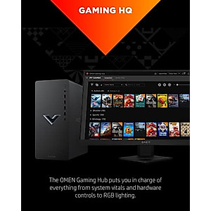 HP Victus 15L Gaming Desktop Bundle PC, AMD RX6400 Graphics, AMD Ryzen 5 5600G,32GB SDRAM, 1TB SSD, Windows 11 Home OS, RGB Lighting, Wi-Fi & Bluetooth (TG02-0013w,2023)