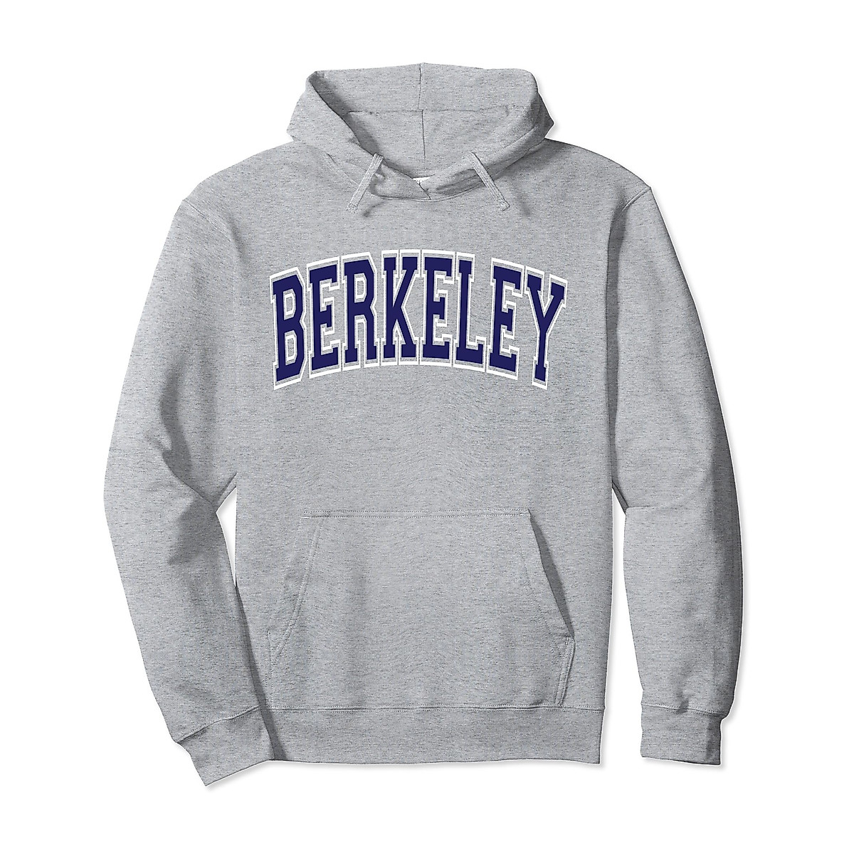 Berkeley Arched Dark Blue Text Pullover Hoodie