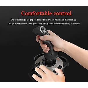 PXN Flight simulator controls 2113 pc flight joystick controls with Vibration Function and Throttle Controls Wired Flight Stick for PC Windows XP/VISTA/7/8/10/Computer/Laptop(PC only)