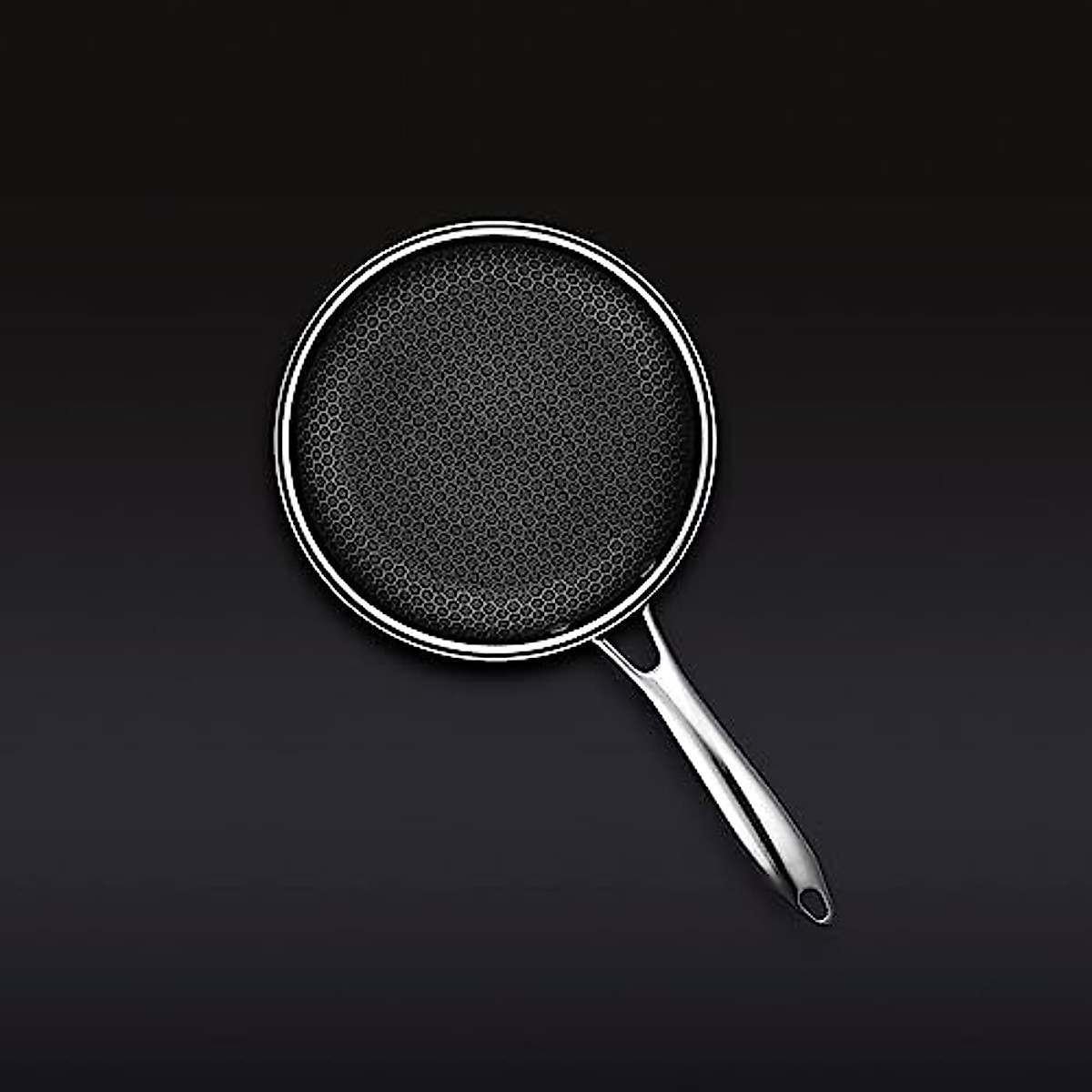 HexClad 8 Inch Hybrid Nonstick Frying Pan, Dishwasher and Oven Friendly, Compatible with All Cooktops