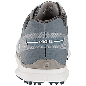FootJoy Men's Pro|sl Sport Golf Shoe, White/Blue Fog, 10