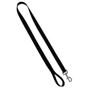 Dog Leash - Colored Heavy Duty Pet Leashes, Made in the USA - 1 Inch x 4 Feet, Black