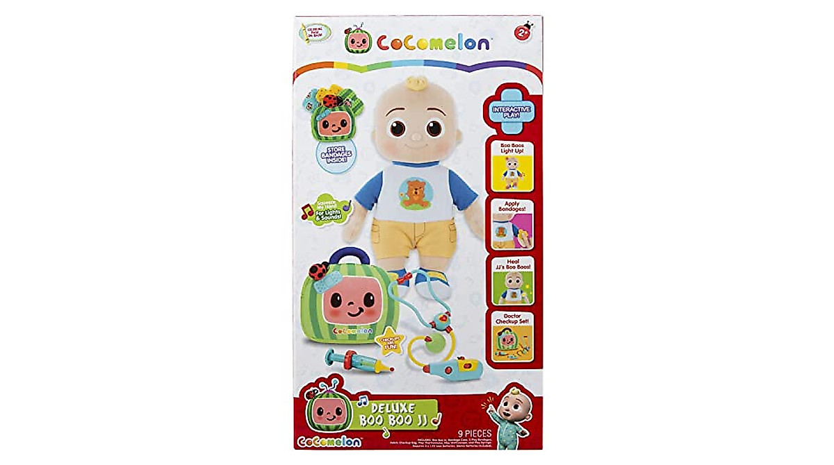 CoComelon Boo Boo JJ Deluxe Plush - Fun Doctor Kit
