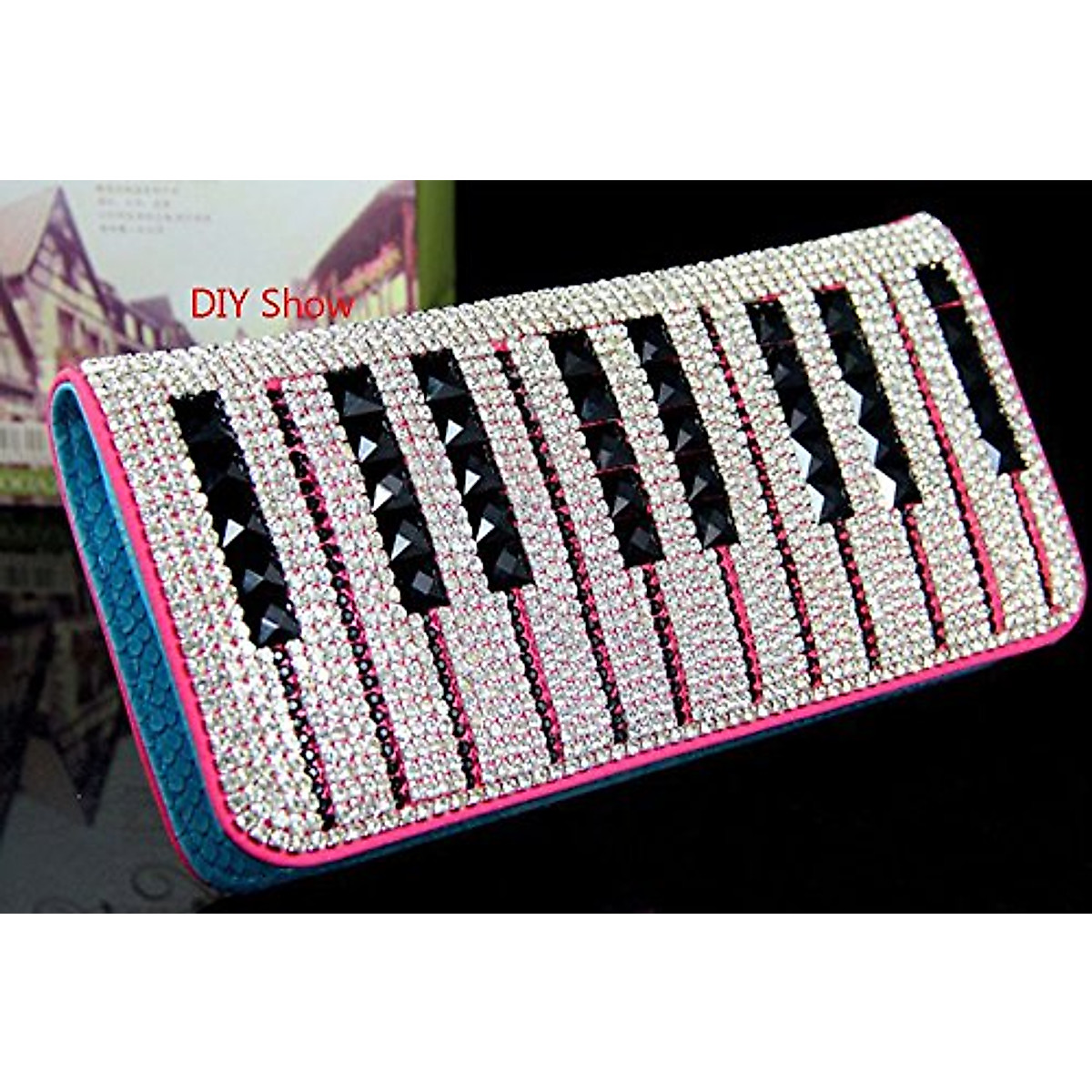 yueton 11 Yards 2MM Crystal Rhinestone Close Chain Trimming Claw Chain Jewelry Crafts DIY (Silver)