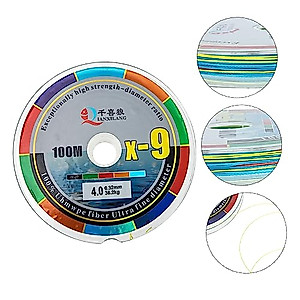 Toddmomy Fishing Fishing line Convenient Braided line Craft Cord Fishing Leader line Professional Braided line Fishing Accessory Angling Accessory Fishing Wire Kite String Even String