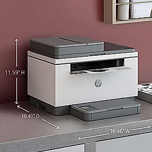 HP LaserJet MFP M234sdw Wireless Monochrome All-in-One Printer with built-in Ethernet & fast 2-sided printing, Instant Ink ready (6GX01F) (Renewed)