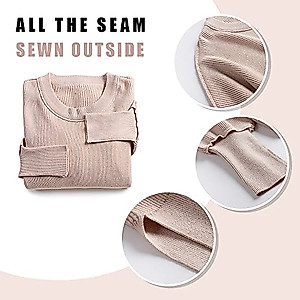 ANRABESS Women's Casual Long Sleeve Oversized Crew Neck Solid Color Side Slit Loose Warm Knit Pullover 2023 Fall Sweater Tops White A305baise-L