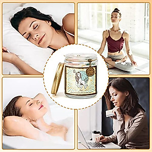 Zodiac Candles - Leo Candle, Astrology Gifts for Women,Crystal Candles Gifts for Women,Zodiac Gifts,July-August  Birthday Gifts,Leo Gifts,Horoscope Scented Candles with Crystals Inside-7oz