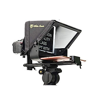 Glide Gear TMP 500 Universal Video Camera Tripod Teleprompter 15mm Rails w/ Carry Case