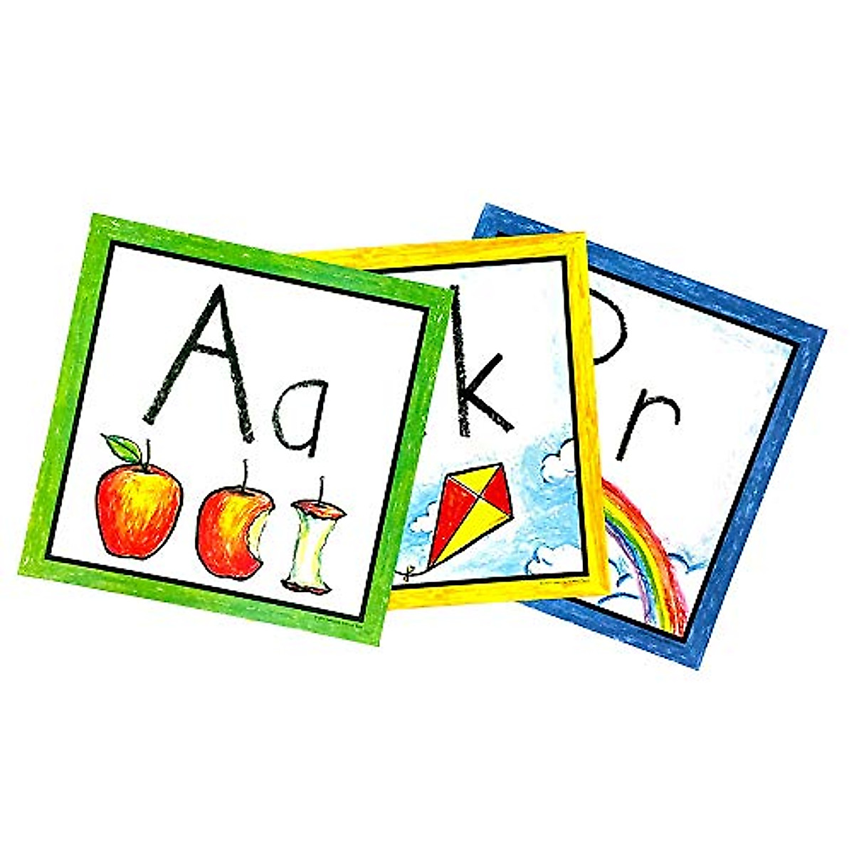 Learning Without Tears Color Wall Cards- Get Set for School- Pre-K and TK, Sensory, Alphabet, Letters and Illustrations, Classroom Display and Student Reference- for School and Home Use