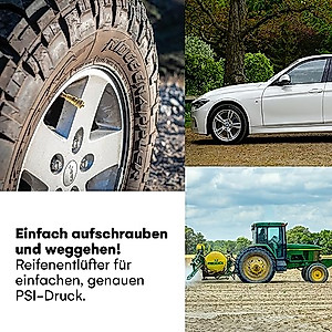 Boulder Tools Tire Deflator - 80 PSI Air Pressure Gauge - Adjustable, Automatic for Cars, Trucks & Motorcycles. Perfect tire deflator with Gauge for The Best Offroad Experience