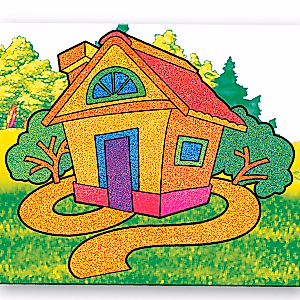 Toykraft: Sand Art Kit House, Sand Art Games, Art Kit for Kids, Games for Kids Ages 7-12, Gift for Girls Boys Ages 7-12, Fantasy Homes