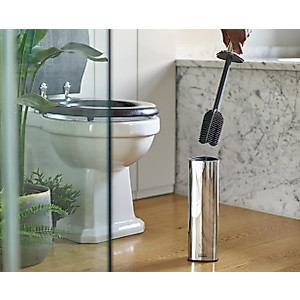 Joseph Joseph Flex 360 Luxe Advanced Toilet Brush with Stainless-Steel Finish