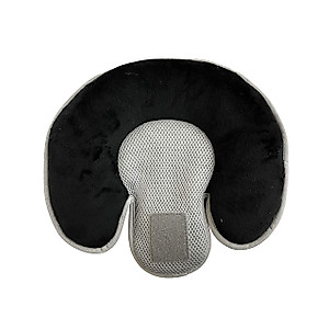 Good Gear Baby's Full Body Support Pillow, Newborn Infant Reversible Head, Neck, and Legs Protection for Car Seat, Stroller, Booster Seat - Black