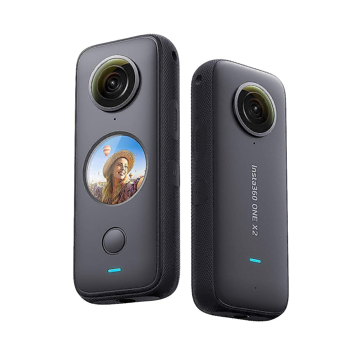 Insta360 ONE X2 360 Degree Waterproof Action Camera, 5.7K 360, Stabilization, Touch Screen, AI Editing, Live Streaming, Webcam, Voice Control + Tripod Selfie Stick