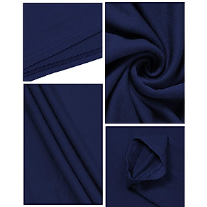 POPYOUNG Spring Dresses for Women 2023 Long Sleeve T Shirt Dress Casual Swing Dress XL, Black