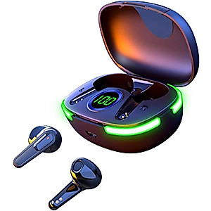 Liladuo True Wireless Earbuds, Bluetooth 5.1 Headphones Touch Control with Charging Case IPX4 Waterproof Stereo Earphones in Ear Built-in Microphone, Compatible with Apple & Android