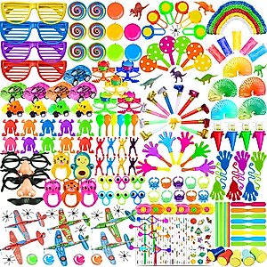 Hhobby Stars 210 PCS Party Favors Toy Assortment for Kids,School Classroom Rewards and Carnival Prizes, Pinata Filler Toys Kids Birthday Party, Bulk Treasure Box Boys Girls