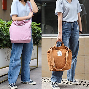 WantGor Large Tote Bag for Woman, Women's Crossbody Shoulder Handbags Big Capacity Shopping Bag (Black)