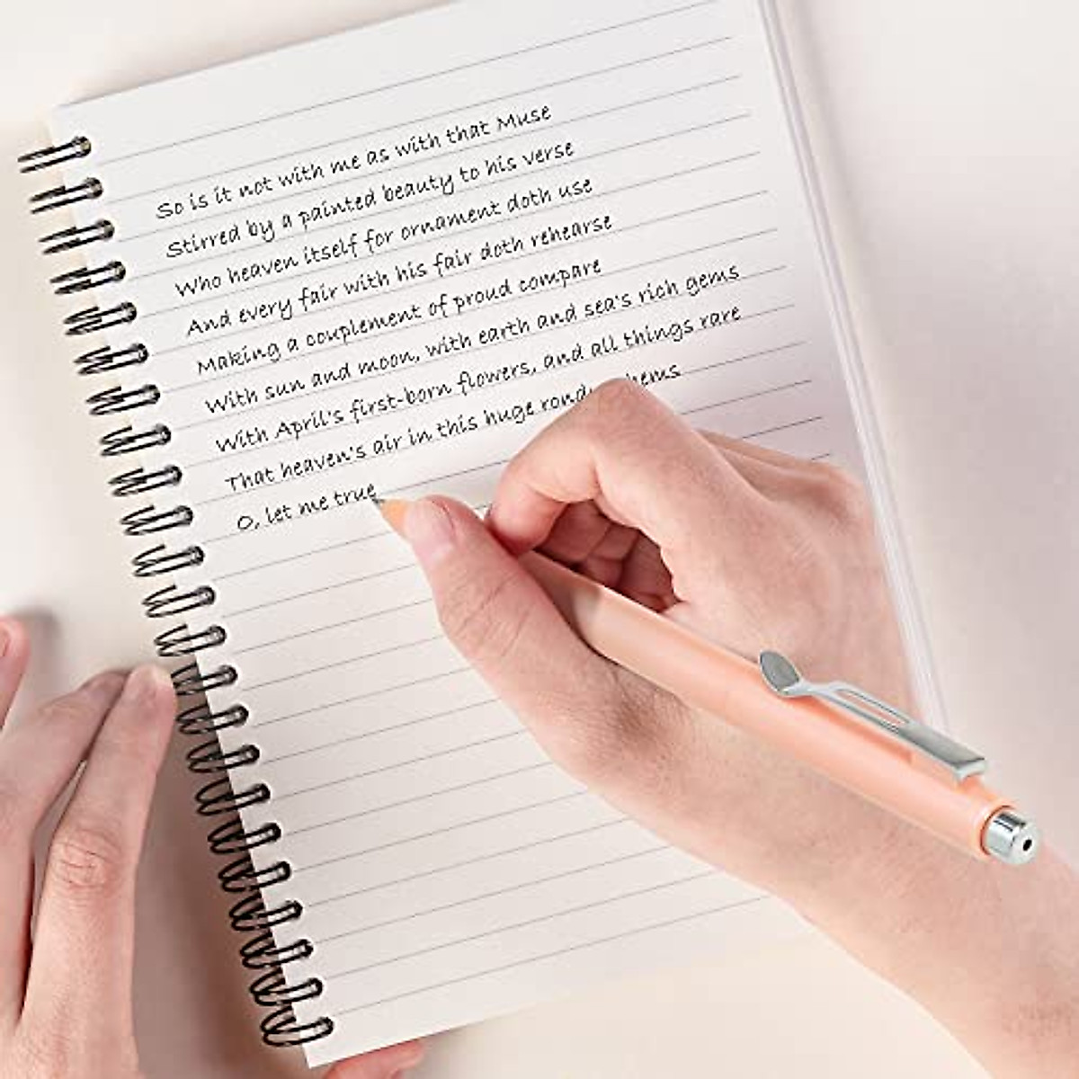 Yuimion 12Pcs Ballpoint Pen Retractable Pens Comfortable Writing Pens Gift Pens for Journaling Black Ink Medium Point 1.0 mm for school and office supplies