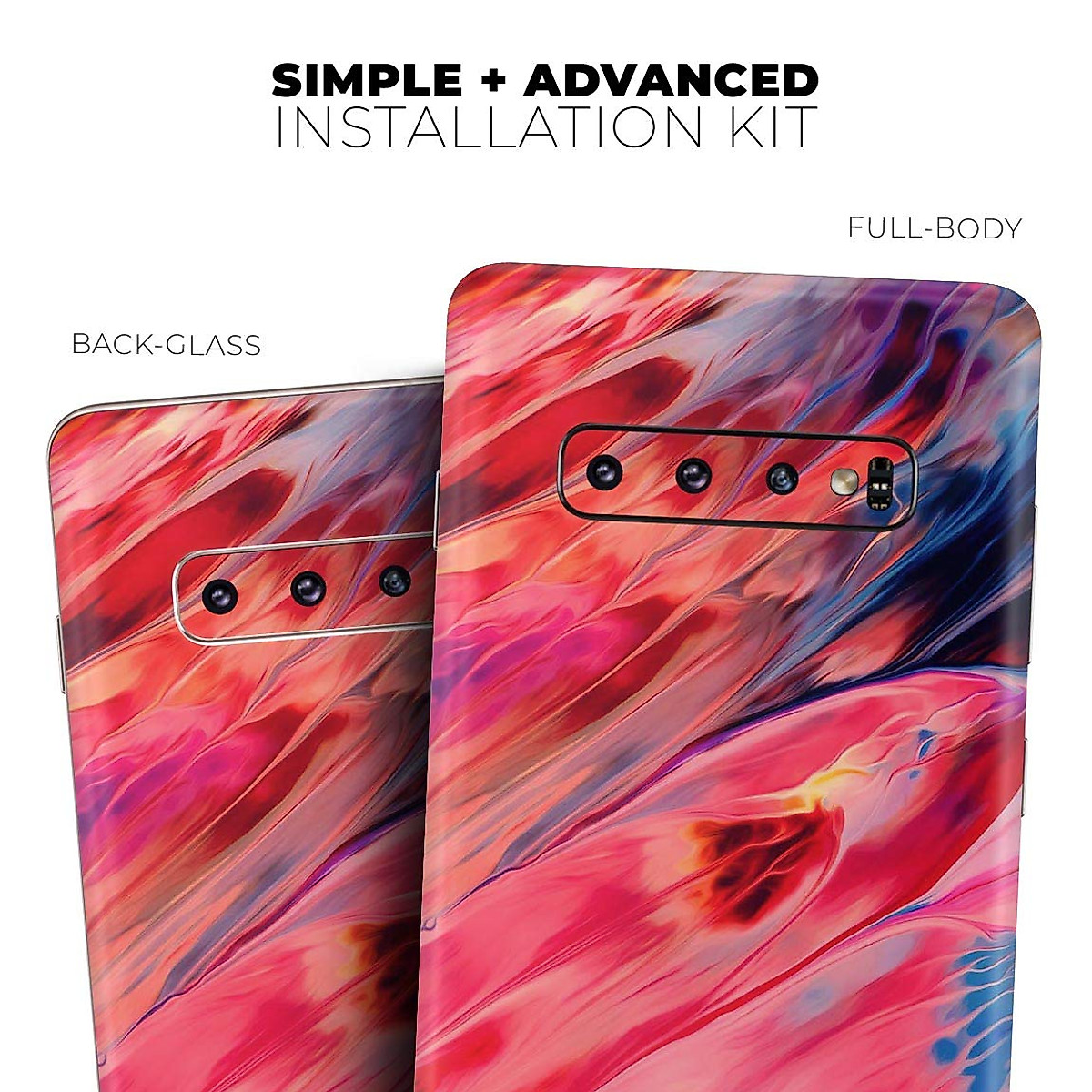 DesignSkinz Blurred Abstract Flow V14 Protective Vinyl Decal Wrap Skin Cover Compatible with The Samsung Galaxy S20 (Screen Trim & Back Glass Skin)