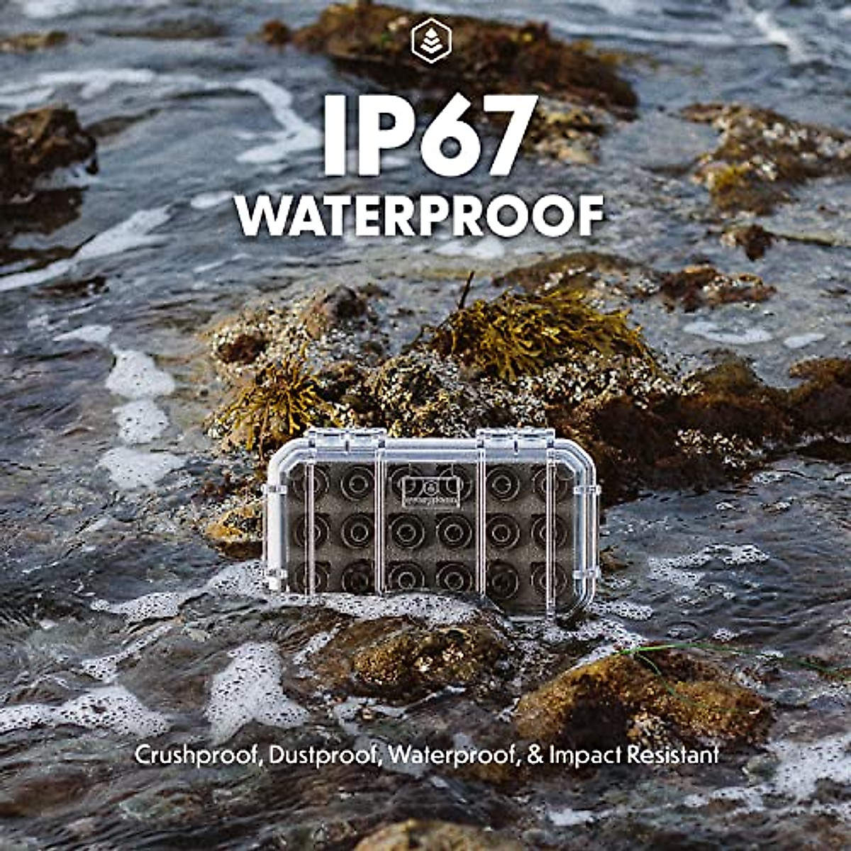 Evergreen X Seahorse 56 Professional Heavy Duty Waterproof Photographic Film Carrying and Hard Storage Case for 18 Rolls | 35mm Photo Film | Light Sealed, Waterproof, Crushproof (Film Not Included) (Black)
