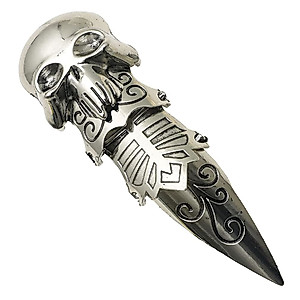 Holibanna Mens Knuckle Joint Full Finger Double Ring Punk Activity Ring Rock Gothic Rings Jewelry for Women Mens