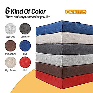 ROFIELTY Custom Bench Cushion Window Seat Cushions Indoor Bench Cushion Bay Window Cushion for Bench Cushions for Indoor Furniture Bench Pads (Red,47x16x2Inch)