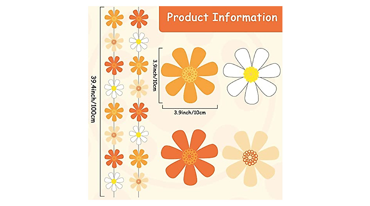 Daisy Groovy Boho Party Banners - Perfect for Celebrations