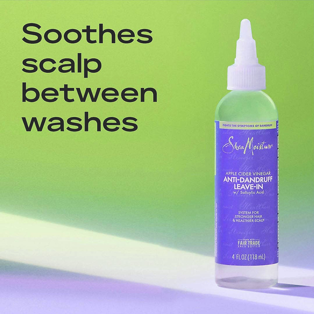 SheaMoisture Hair Care System Anti-Dandruff Leave-In For Stronger Hair & Healthier Scalp Formulated With Apple Cider Vinegar Fair Trade Shea Butter 4oz