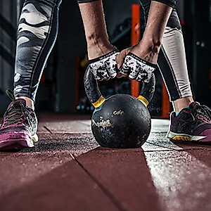 RYMNT Weight Lifting Gloves for Women, Short Micro Workout Gloves with Enhanced Padding Protection & Silicone Grip Palm for Weightlifting, Gym Exercise,Training, WODs, Athletes,Tie Dye White.Small