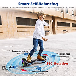 jolege Hoverboard, 6.5" Self Balancing Hoverboard Electric Scooter Hoverboard for Kids