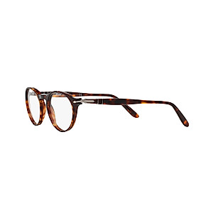 Persol PO3092V Round Prescription Eyewear Frames, Havana/Demo Lens, 48 mm