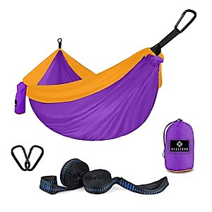 Beastron Premium Camping Hammock - Double Hiking Hammock with Tree Straps - Extra Large with Portable Travel Backpacking