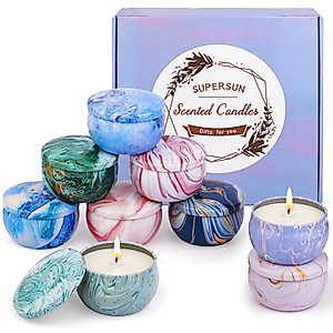 Scented Candles Gift Set for Women, 9Packs Soy Candles for Home Scented, 180H Burning Aromatherapy Candles, 2.5oz Natural Soy Wax Candle Gift Set, Ideal Gifts for Valentines Day Christmas Birthday