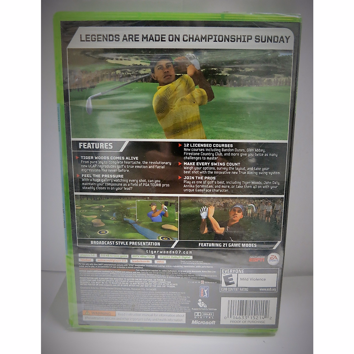 Tiger Woods PGA Tour 07 - Xbox 360