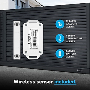 ismartgate LITE Smart Gate Opener Remote, APP Control, Compatible with Apple Homekit, Amazon Alexa, Google Assistant and IFTTT. Compatible with All Gates. Wireless sensor included.